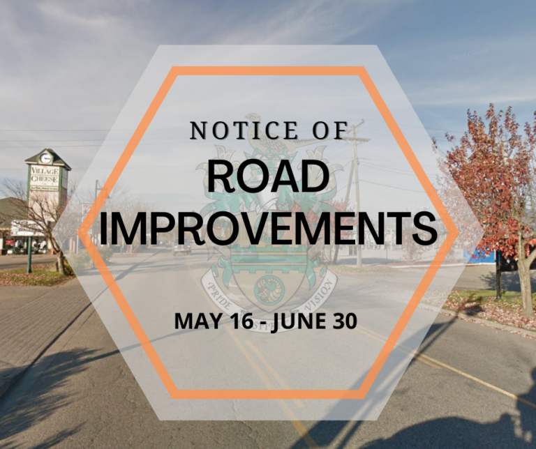 Notice of Road Improvements: Smith Drive - City of Armstrong